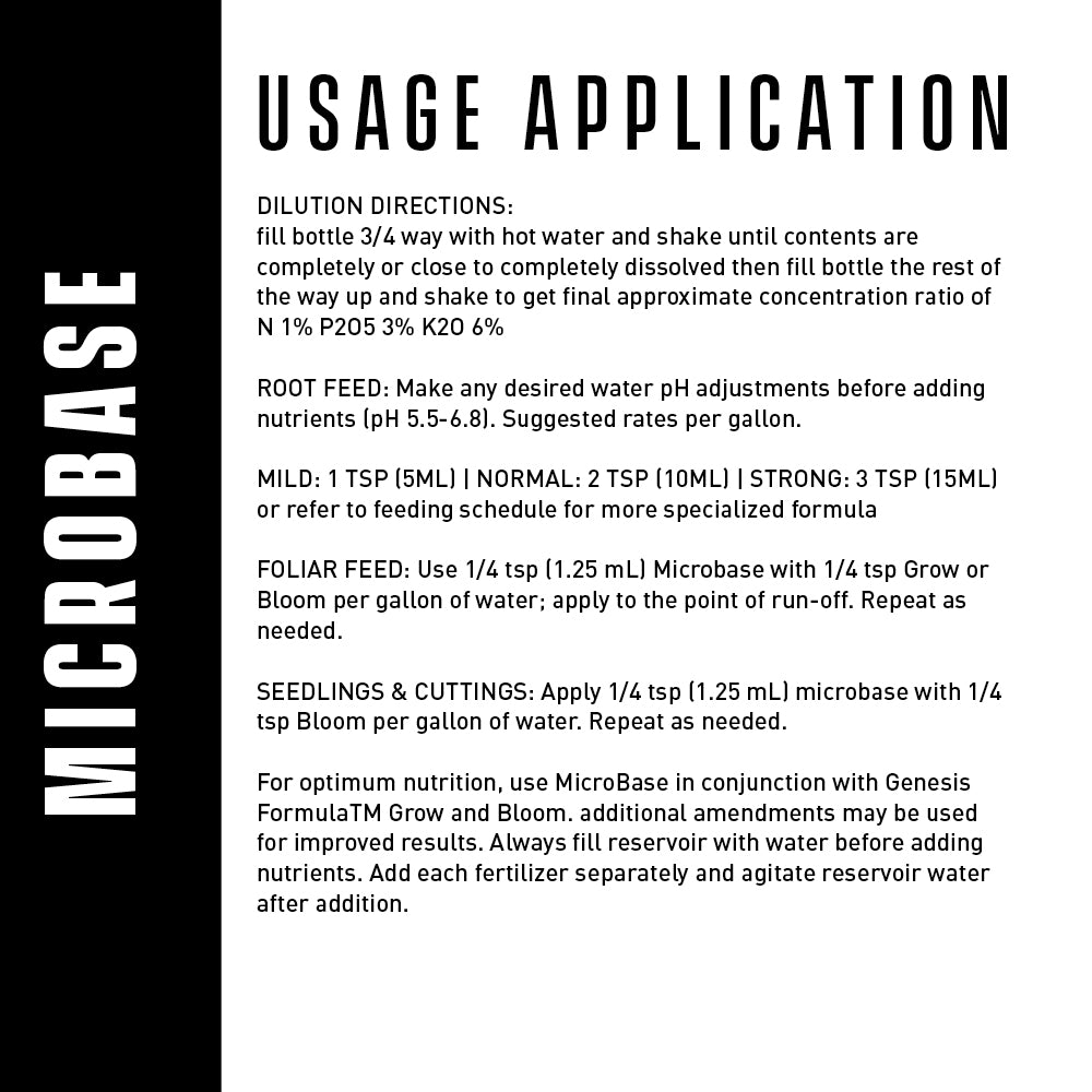 THE GENESIS FORMULA MICRO BASE (MUSH STYLE) – GREEN AIR PRODUCTS